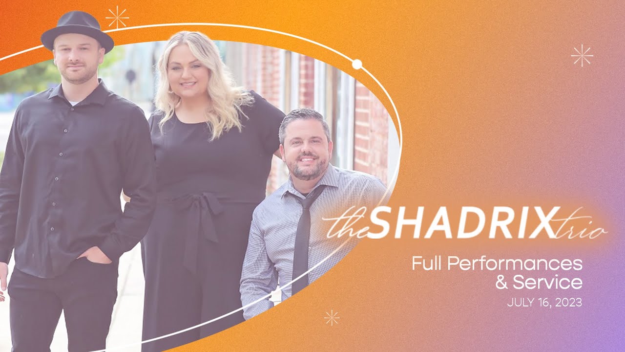 The Shadrix Trio at Sunday Service | July 16, 2023 | Mount Holly Church - YouTube