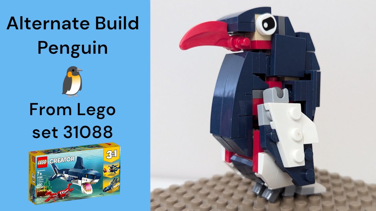 Lego 31088 Alternate Build Penguin Tutorial - YouTube