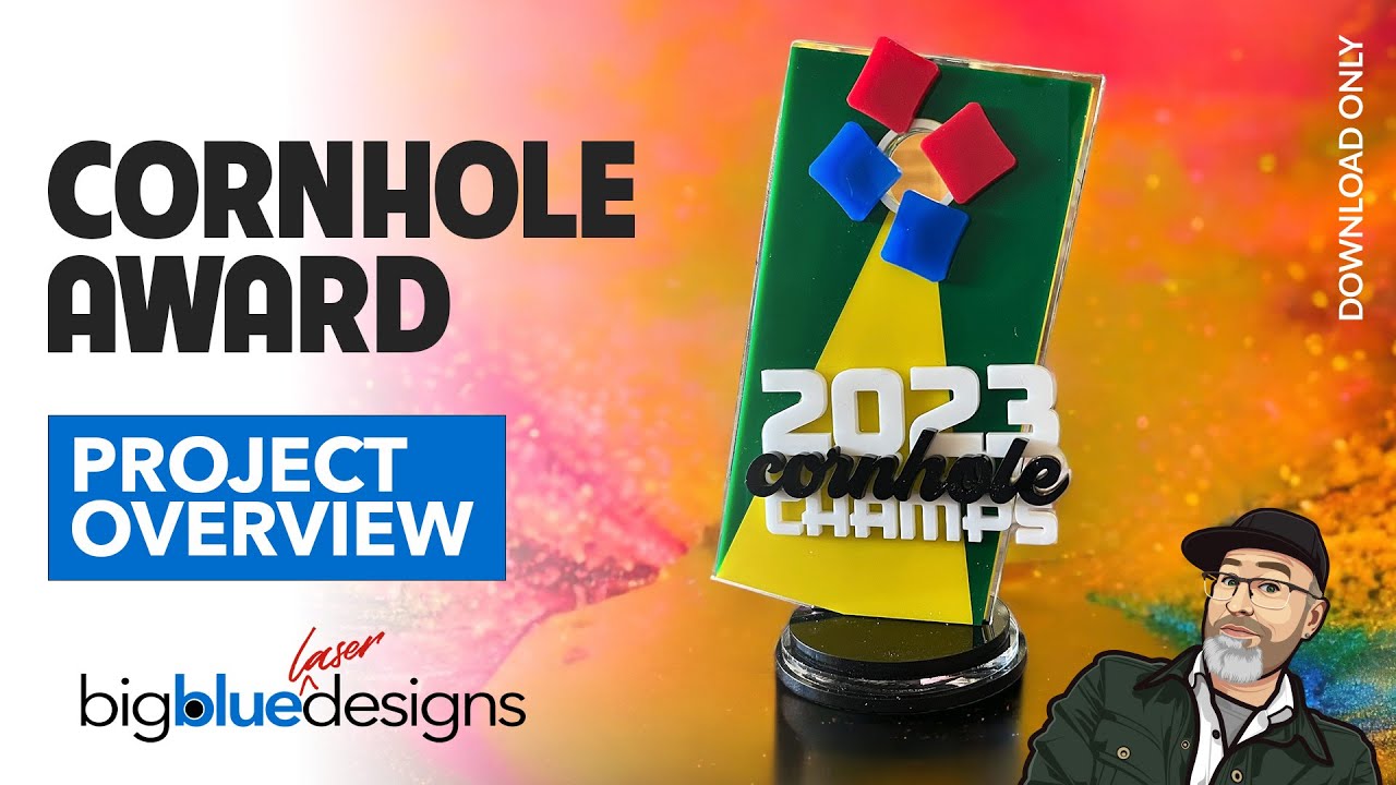 Project Overview: Cornhole Award Laser Cut File - YouTube