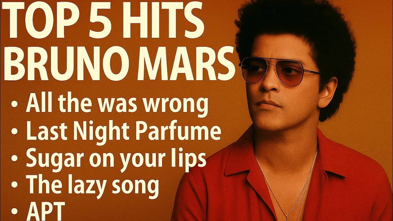 Top 5 Bruno Mars Songs You Need to Hear Right Now! 🔥 - YouTube