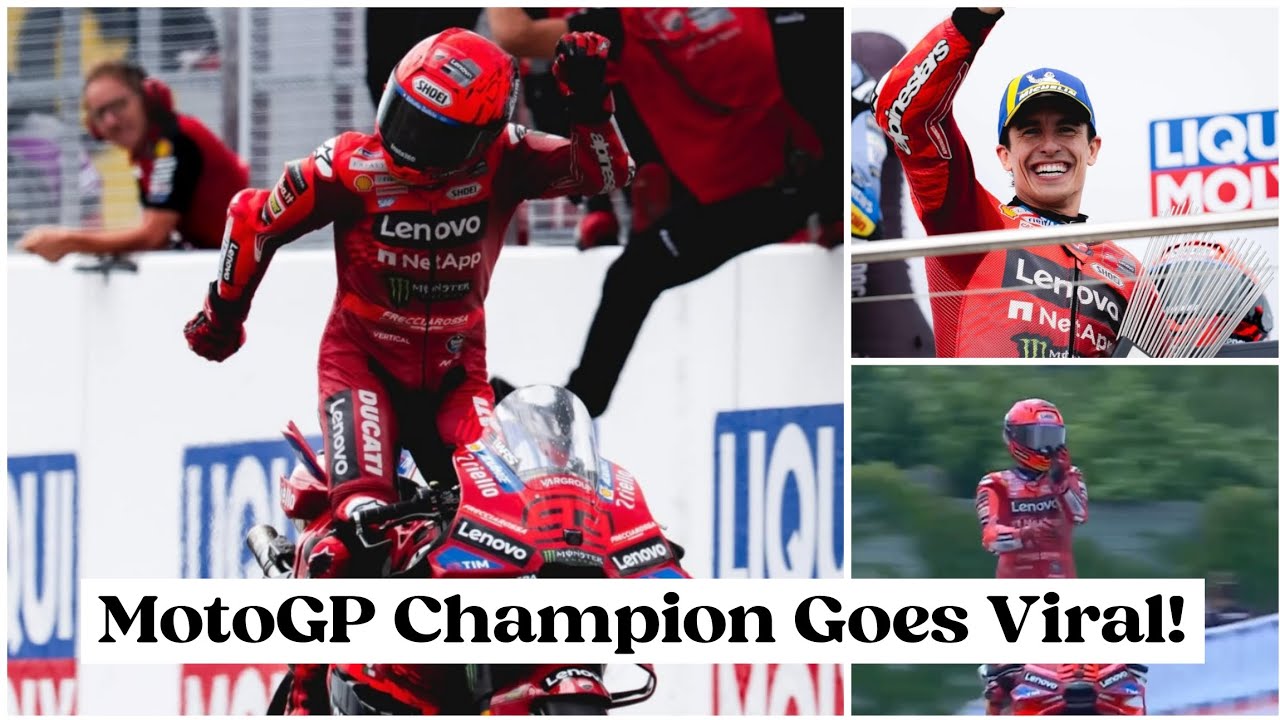 Marc Márquez celebrates MOTOGP WIN with Aura Farming Dance! 🔥 | Marc ...