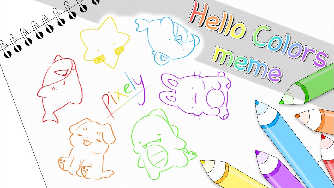 Hello Colors meme [뜰팁] - YouTube