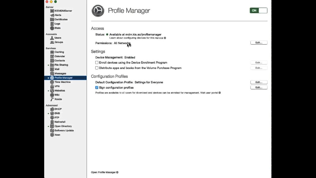 Profile Manager Setup - YouTube