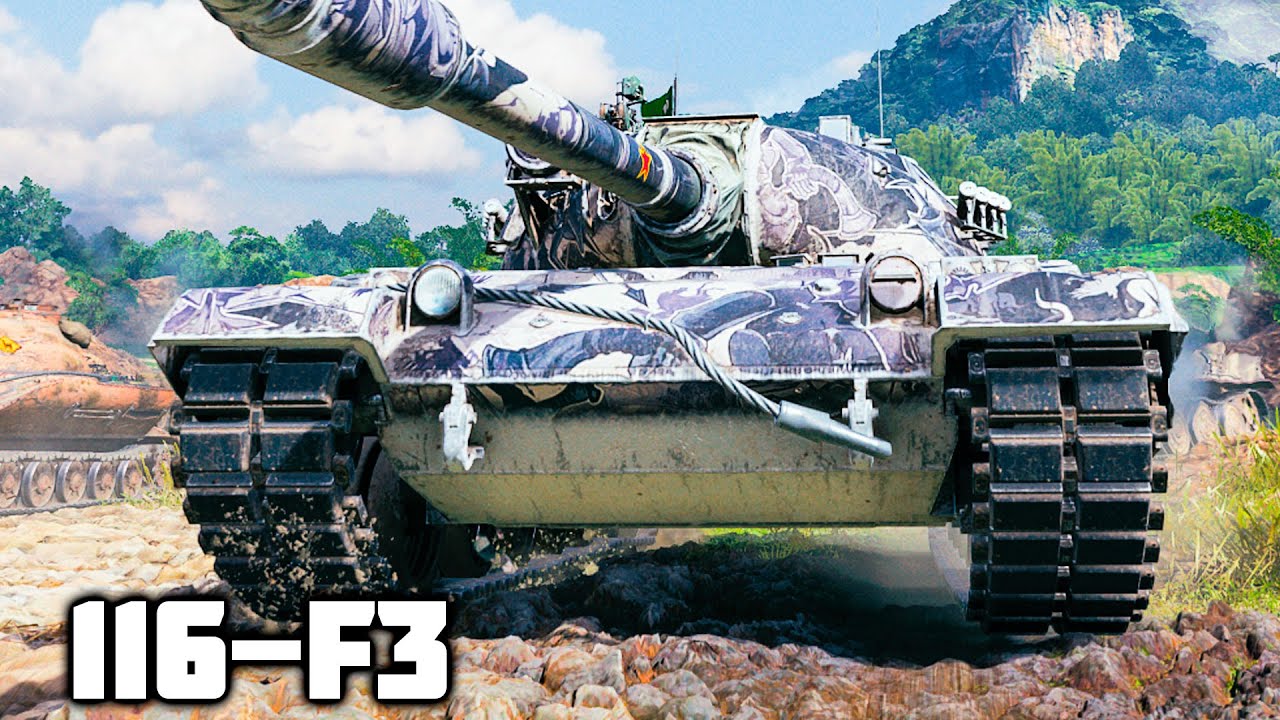 116-F3 WoT – 7 Kills, 10,2K Damage - YouTube