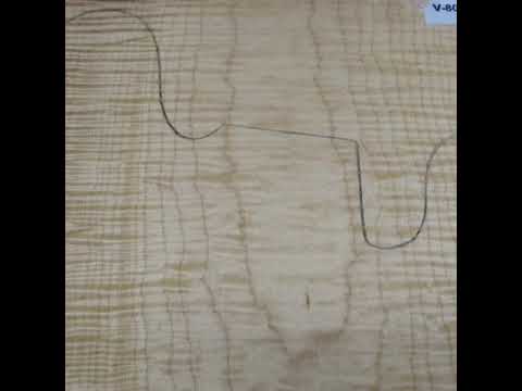 Flamed Maple 1pc. Guitar Top - YouTube