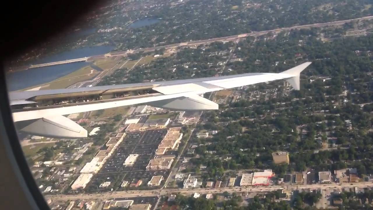 Jetblue landing in Orlando - YouTube