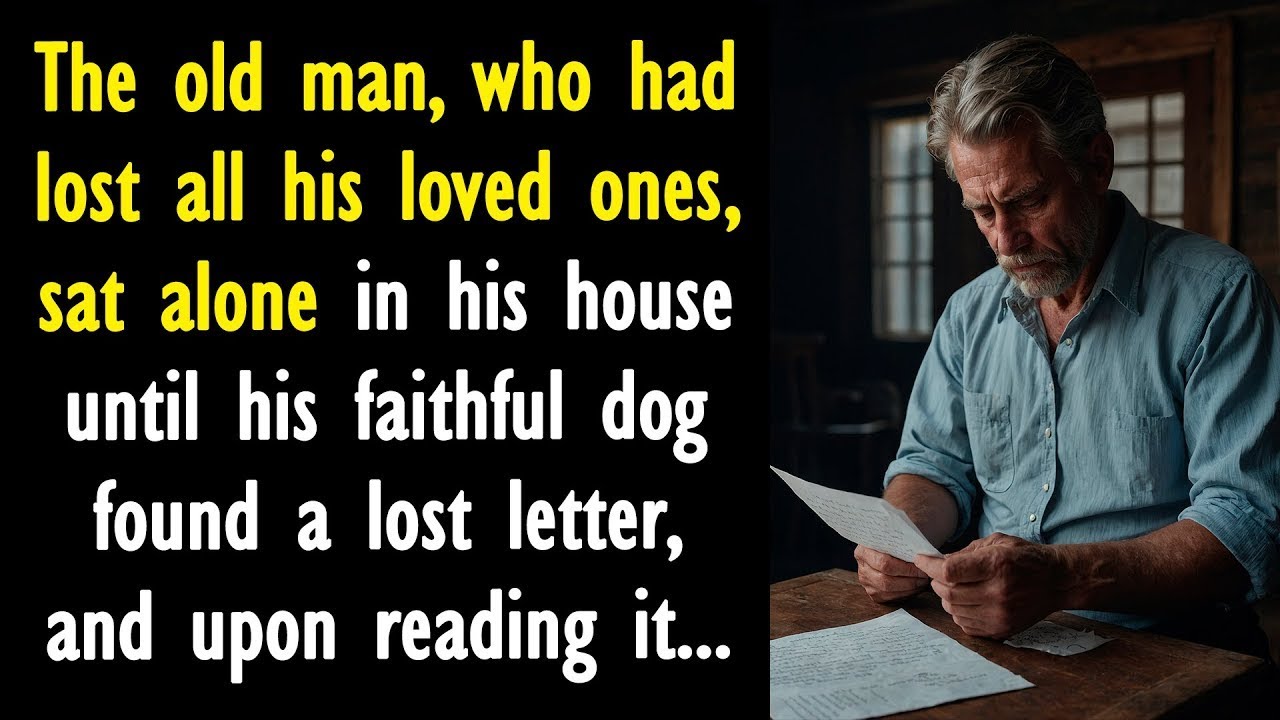 The old man, who had lost all his loved ones, sat alone in his house ...