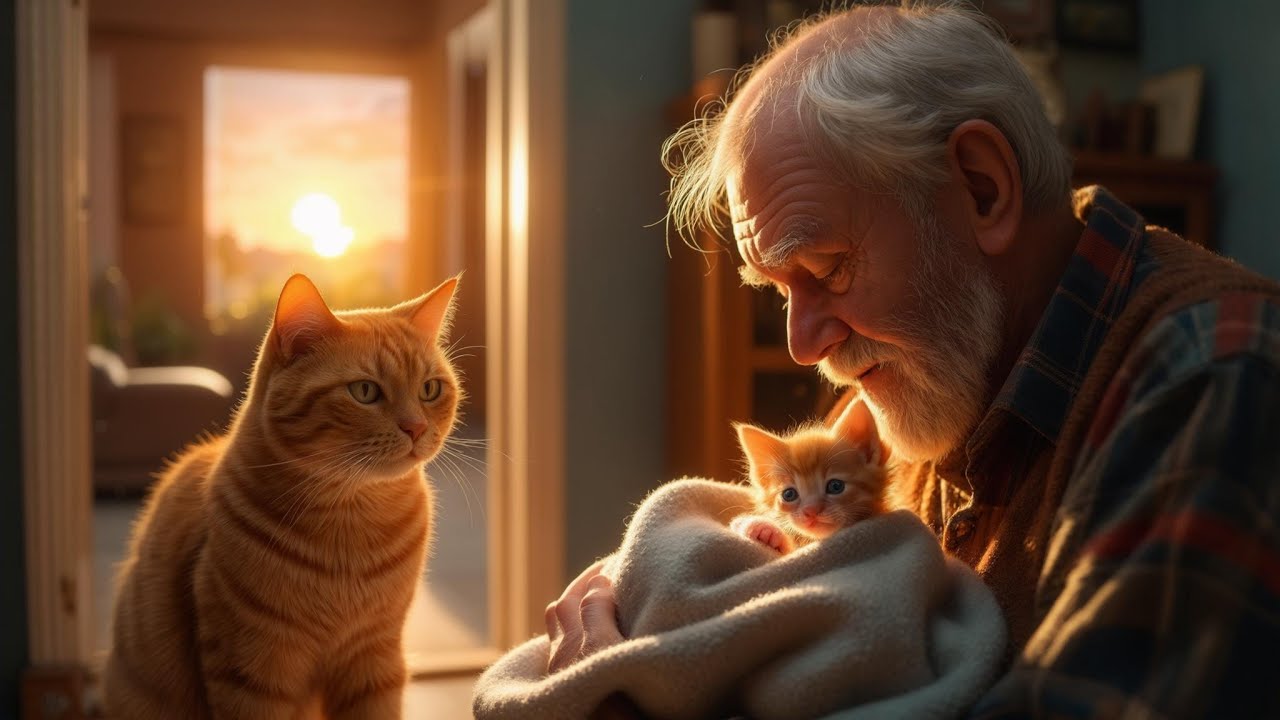 Mama Cat, Her Kitten & a Kind Stranger 🐾 ️ | A Wholesome Tale of Trust ...