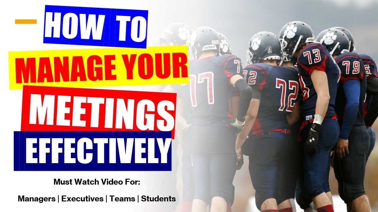 How to run meetings effectively - Meeting preparation - Top tips to ...