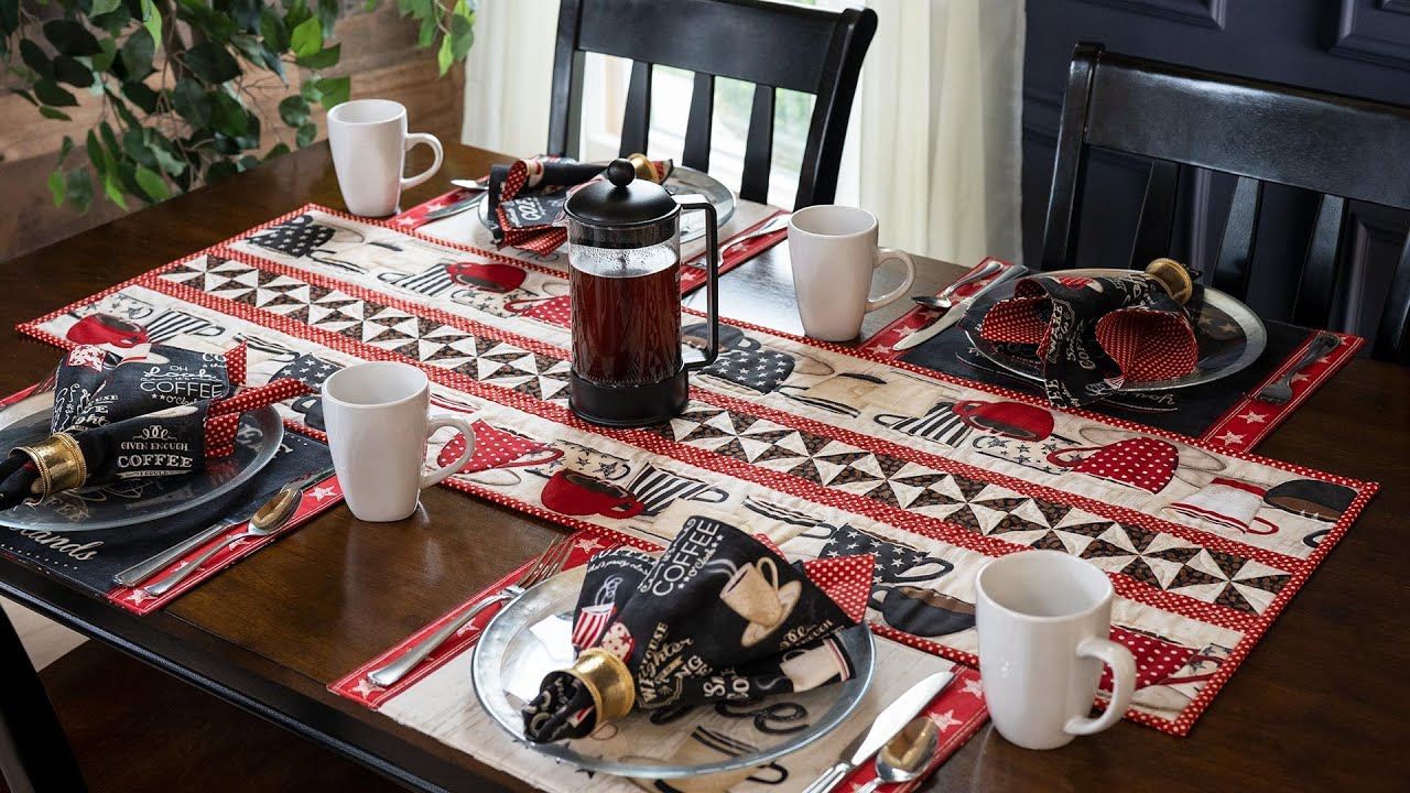 How to Make a Pinwheel Stripe Table Runner | a Shabby Fabrics Tutorial ...
