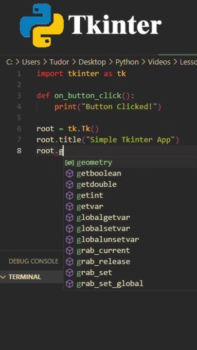 Python Tkinter In 25 Seconds 🔥👨‍💻 Shorts Python Programming Coding Learnpython Tkinter 
