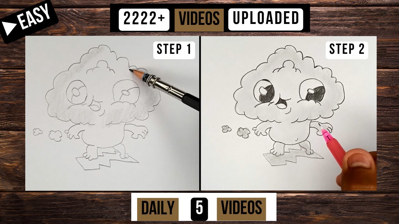 How to draw baby sponge | baby sponge pencil sketch | baby sponge easy ...
