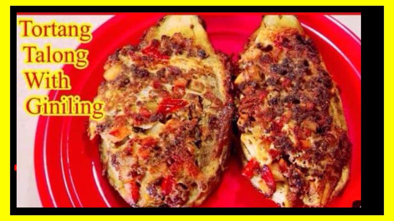 How to cook Filipino tortang talong with ground beef/BEHAPPY INI - YouTube