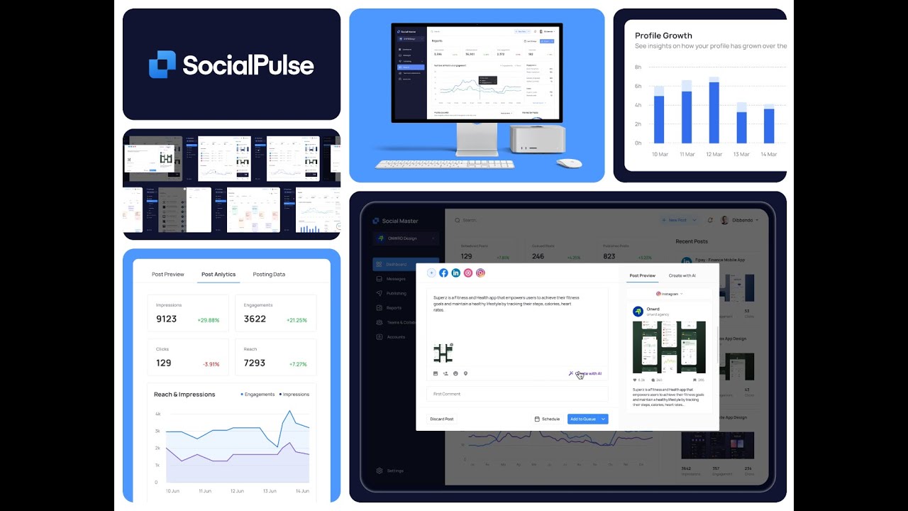 SocialPulse - Social Media Management Software | AI-Powered Post ...