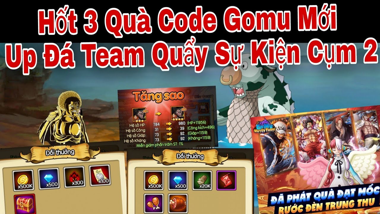 Hốt 3 Quà Code Gomu Huyền Thoại Mới | Code Fan Cứng Sự Kiện Trung Thu | ttbđ - YouTube