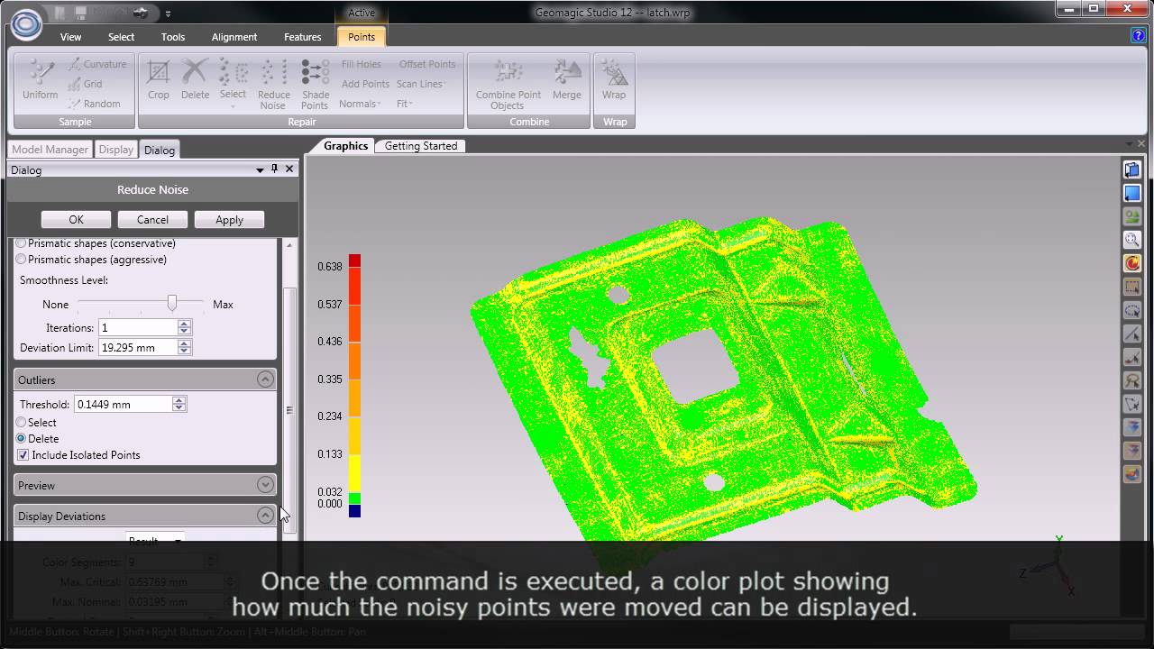 Geomagic Studio - Point Clean Up (HD) - YouTube