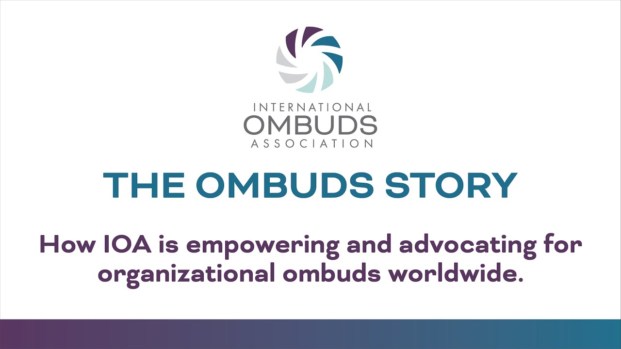 Helping Tell the New Ombuds Story - YouTube