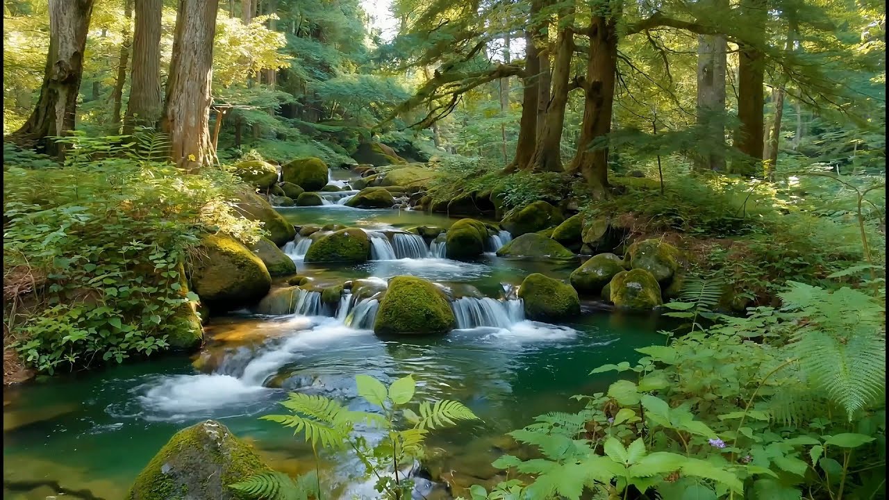 Beautiful River Deep in the Forest | Press Play and Let the Gentle Flow ...