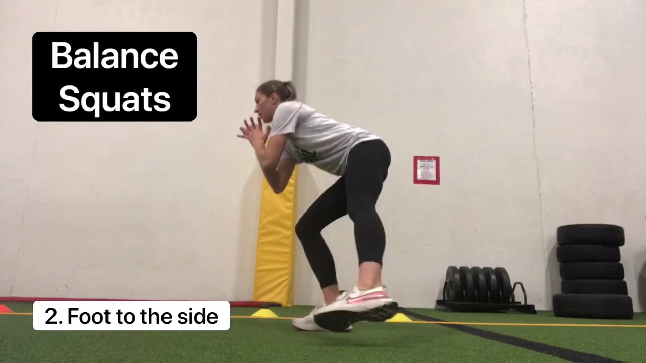 Balance Squats for Sprinting Warm Up - YouTube