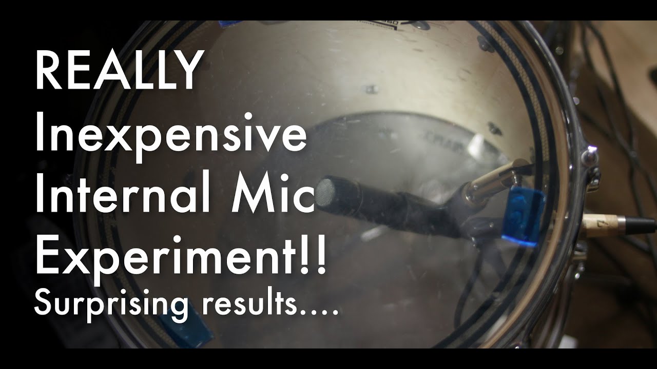 Internal Drum Mic Experiment! - YouTube