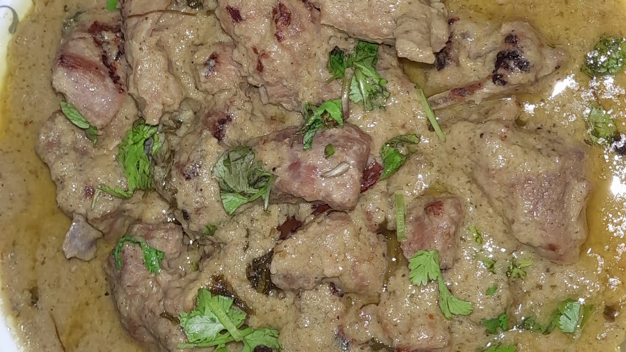 AFGANI MUTTON WITH GRAVY 😋 || CREAMY & TASTY || MUTTON AFGANI RECEPY ...