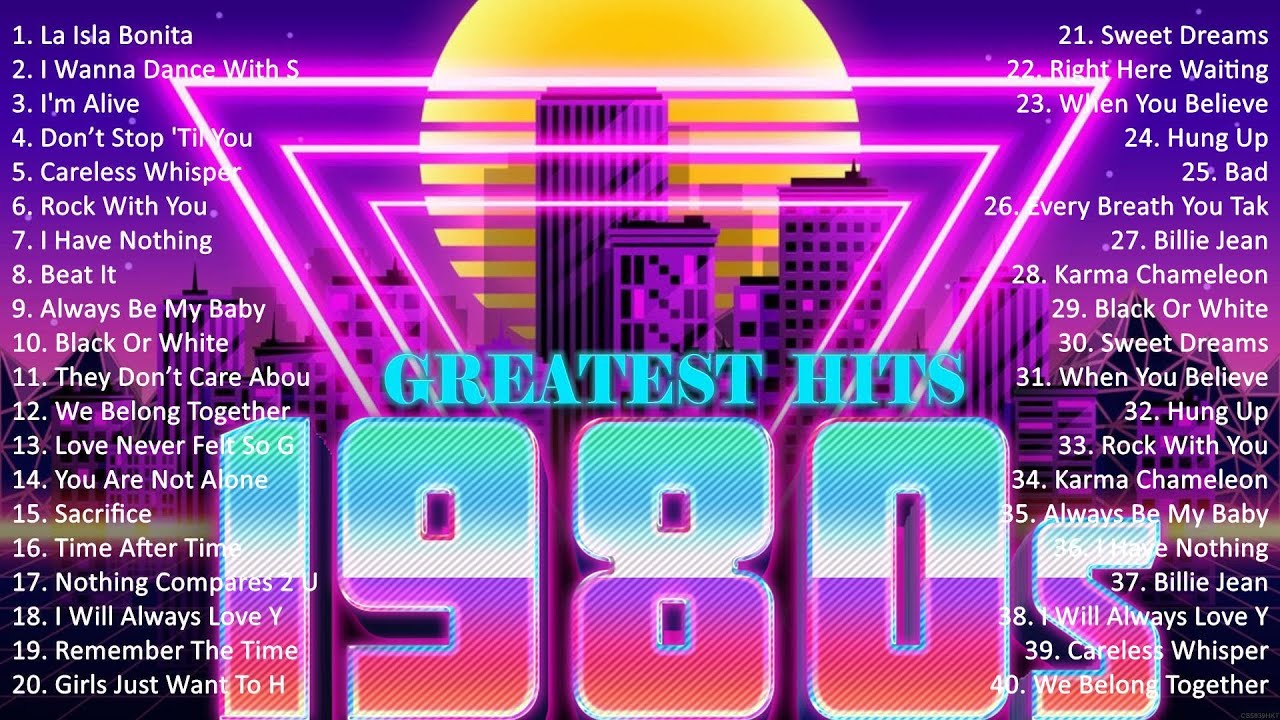 Best Songs Of 80's 🌄 Whitney Houston, Olivia Newton-John, George ...