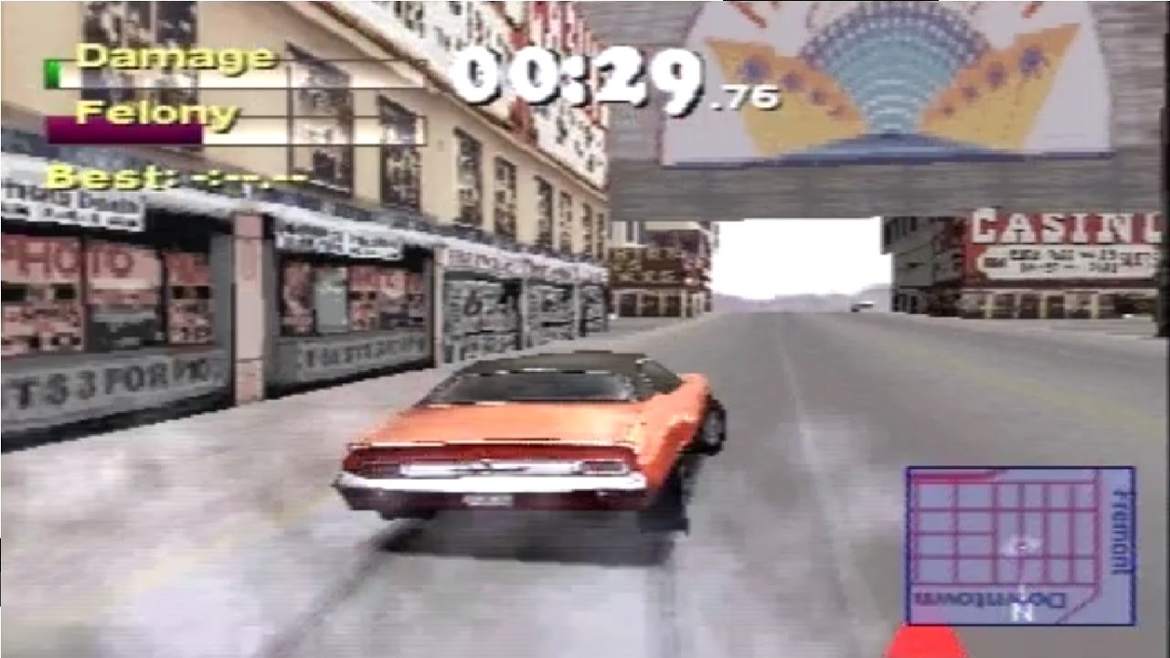 Driver 2 PS1 Quick Getaway Las Vegas Gameplay - YouTube
