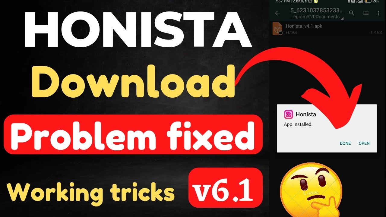 Honista download Problem fixed | Honista download kaise kare | Honista New update | Honista ...