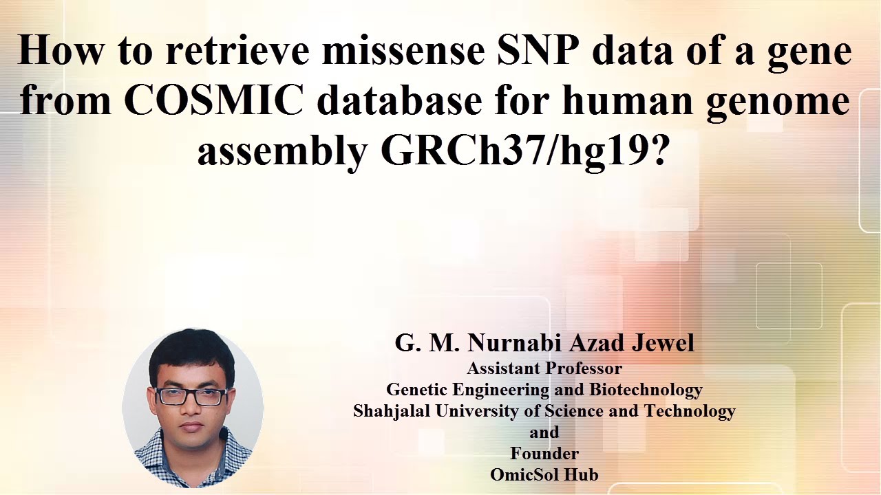 1.5. Retrieving missense SNPs of a gene from COSMIC database for human ...