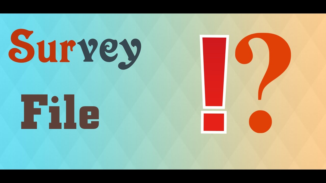 How to make survey file for b.ed. and d.el.ed. #surveyfile - YouTube