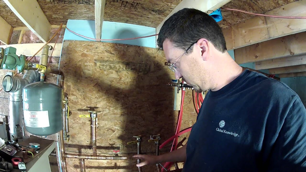 Final Solder - Pellet Boiler Installation Plumbing Day 1 - 112 - My DIY ...