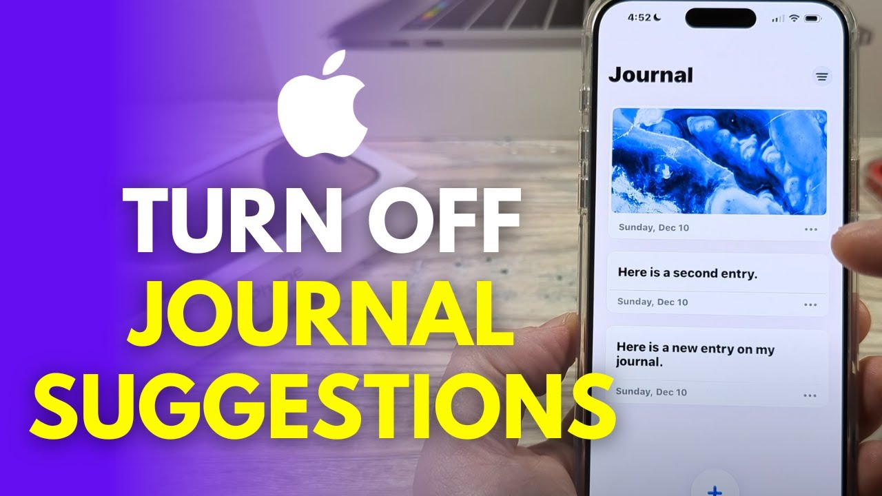 How To Turn Off Journal Suggestions On iPhone - YouTube
