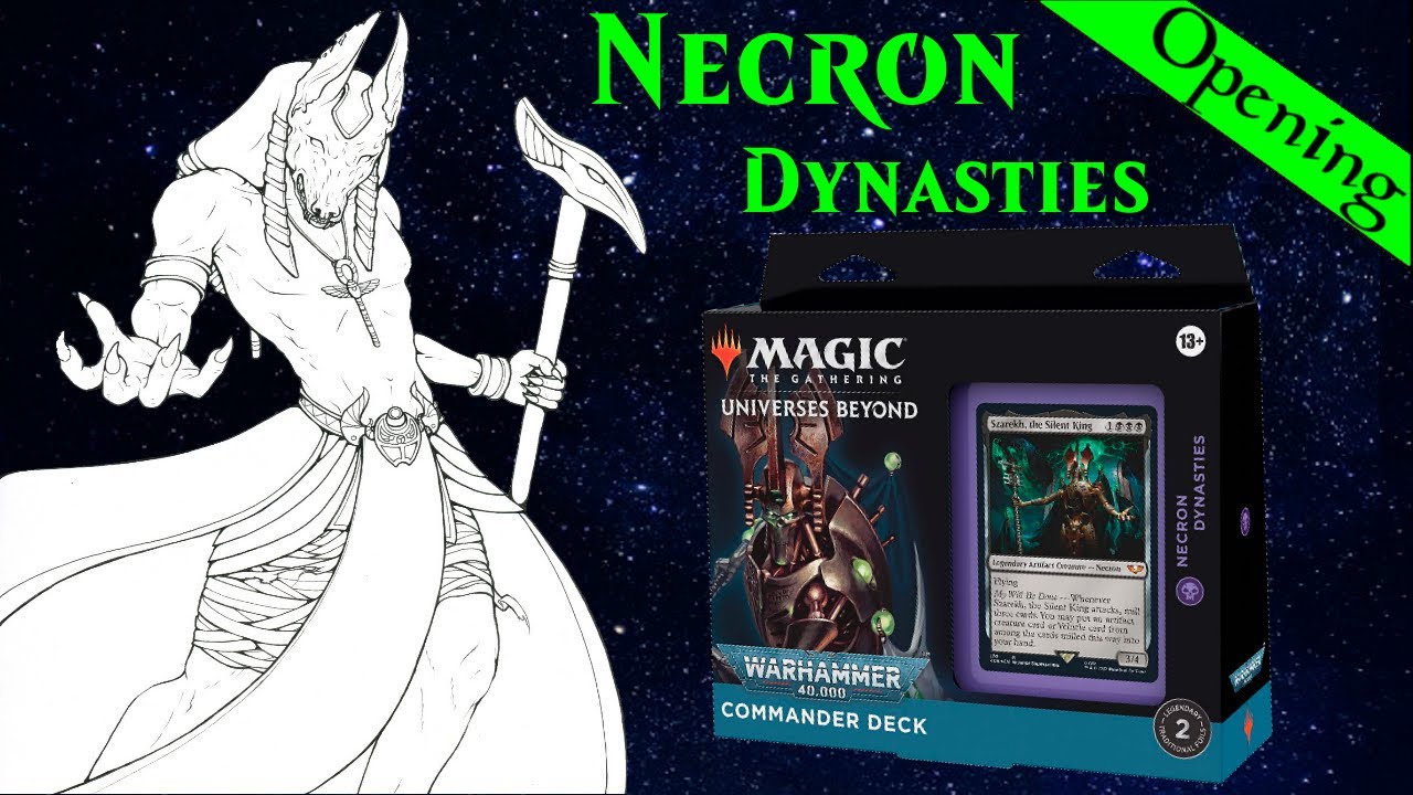 Necron Dynasties Warhammer 40k Commander Deck [Opening] - YouTube