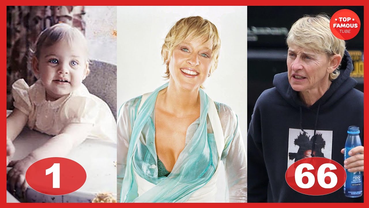Ellen DeGeneres ⭐ Transformation From 1 To 66 Years Old - YouTube