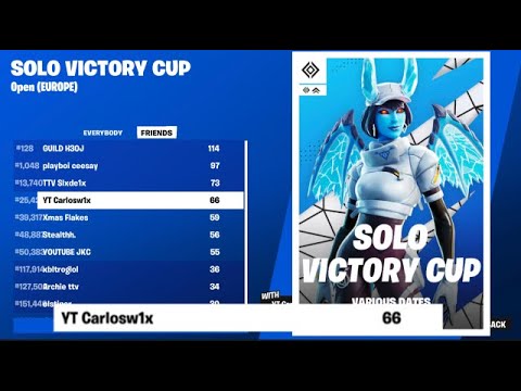 Solo Victory Cup EU (FULL GAMEPLAY) - YouTube