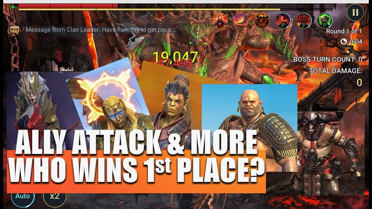 Best Ally Attack Champs For Clan Boss | Raid: Shadow Legends - YouTube