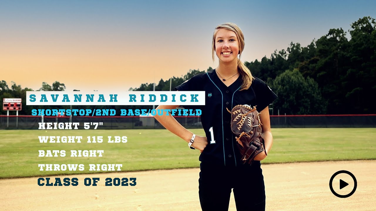 Savannah Riddick | Softball Recruiting Video - YouTube