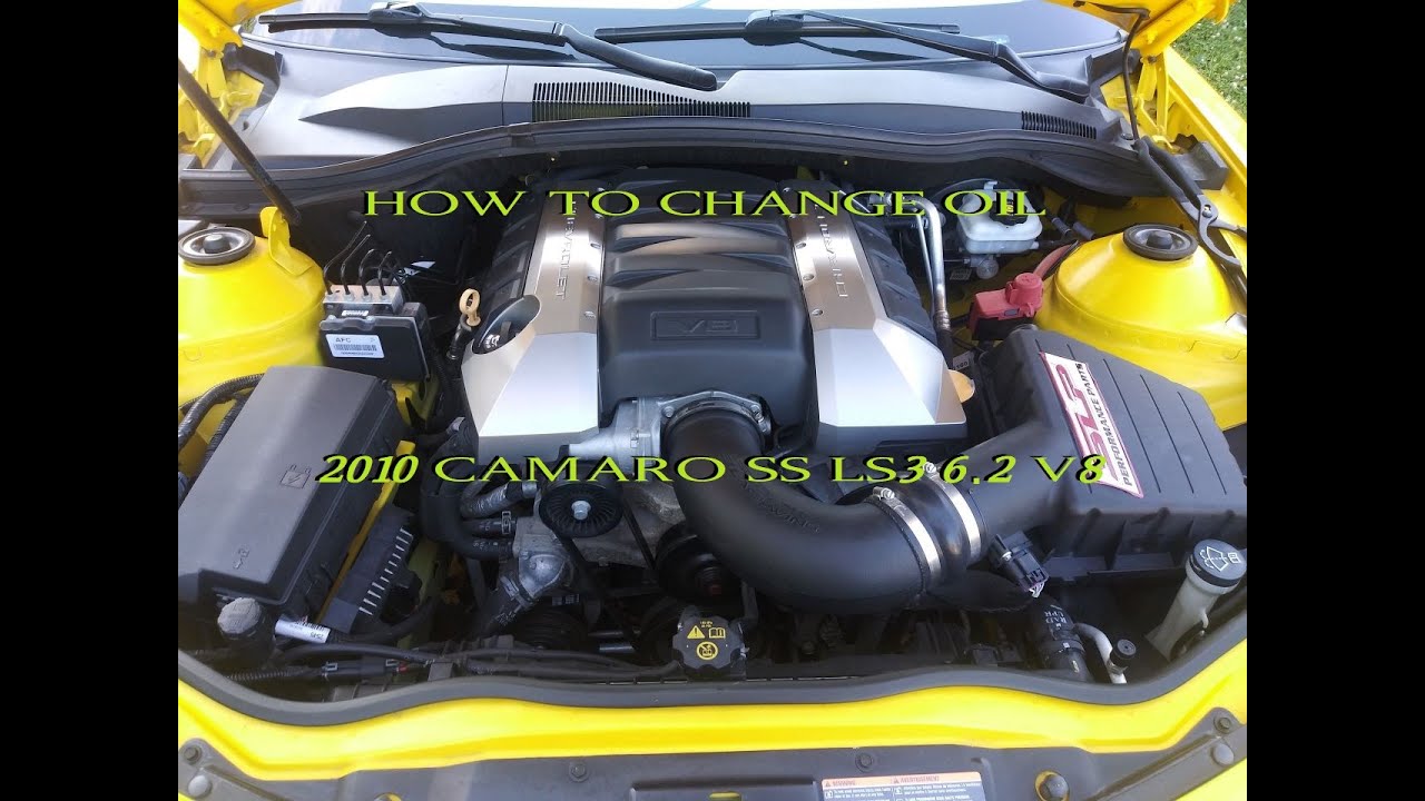 Engine Oil Change 2010 Camaro SS LS3 6.2 V8 - YouTube