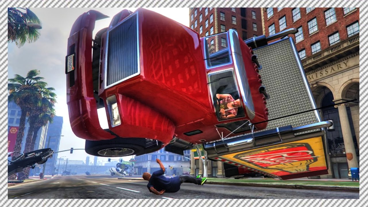 GTA 5 Mods - CRAZY 'CARMAGEDON' ATTACK!! Vehicles Become Angry (GTA 5 ...