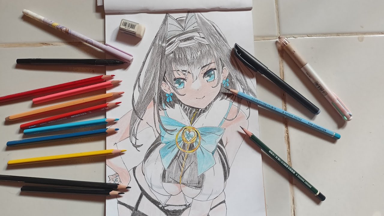 drawing Ouro Kronii hololive - YouTube