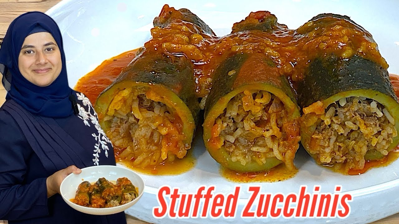 Koush Mahshi. Simple and easy to follow stuffed zucchinis recipe, a ...