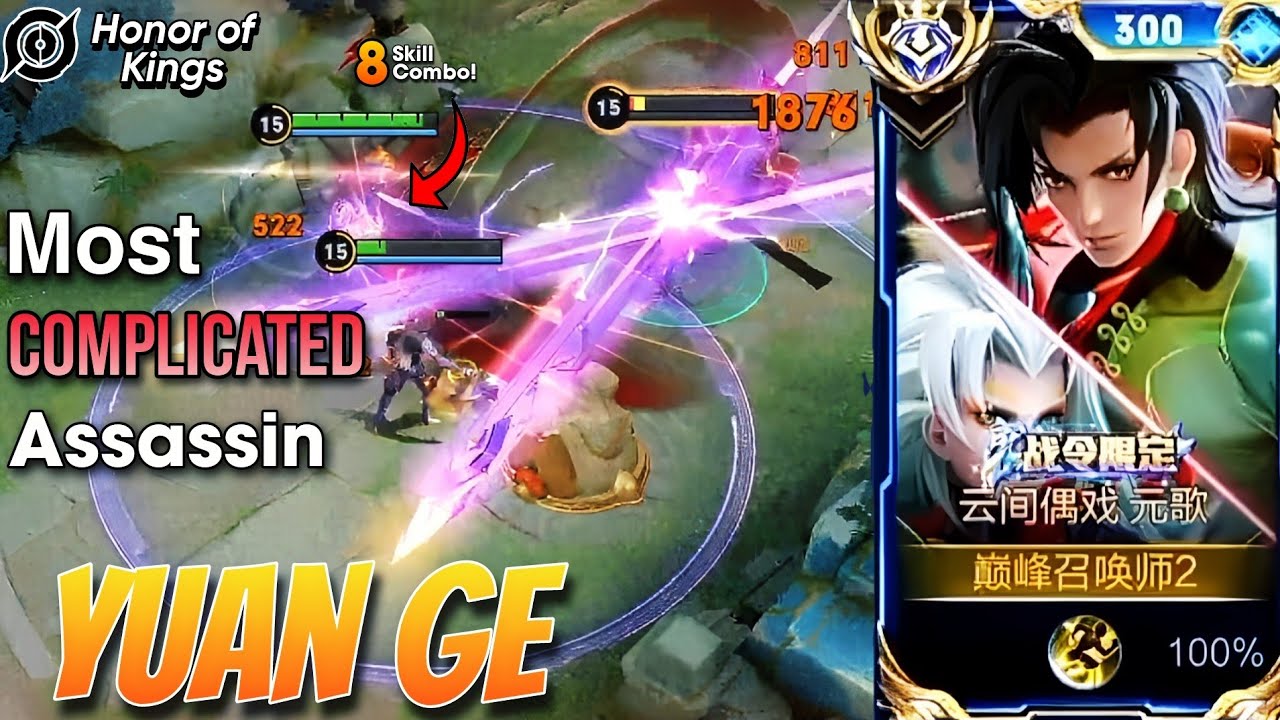 Honor of kings : Top Global Yuan Ge Gameplay - YouTube