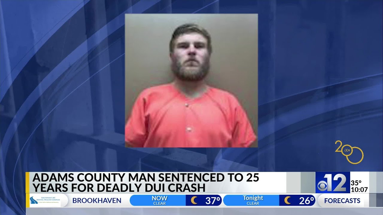 Adams County man gets 25 years for fatal DUI crash - YouTube
