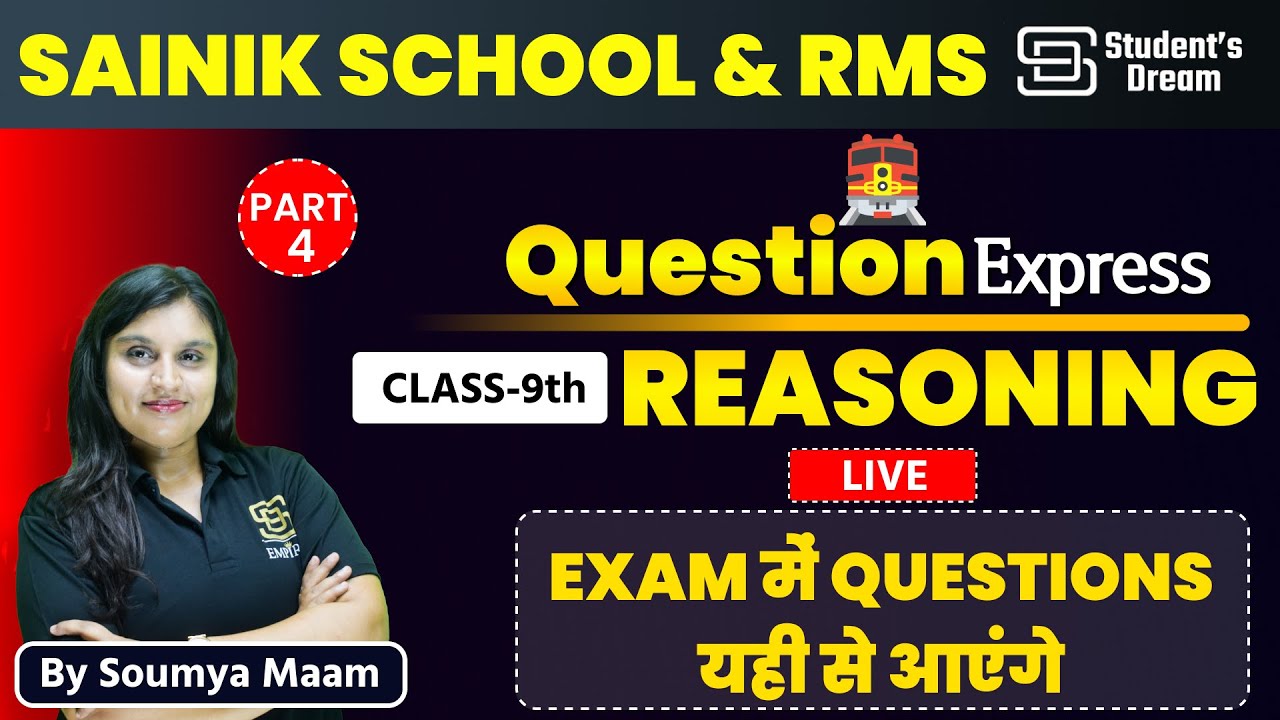 Sainik School & RMS 2024 | Question Express | Reasoning Previous Year ...