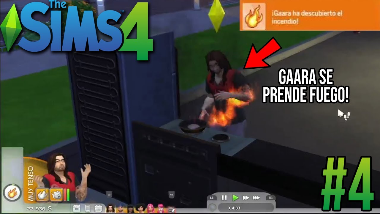GAARA SE PRENDE FUEGO Y PERDEMOS ELECTRODOMESTICOS! | SIMS 4 #4 - YouTube