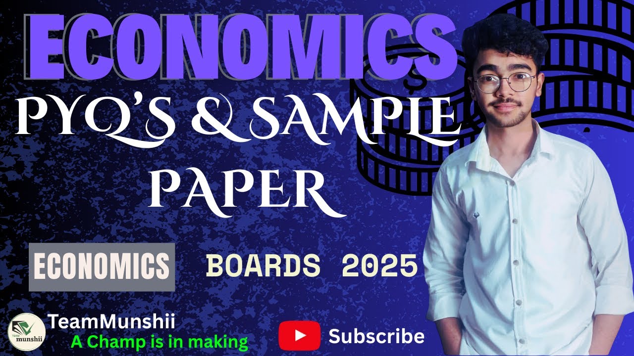 PYQ's and Sample Paper│Most Important Questions│Economics│Class 12 ...
