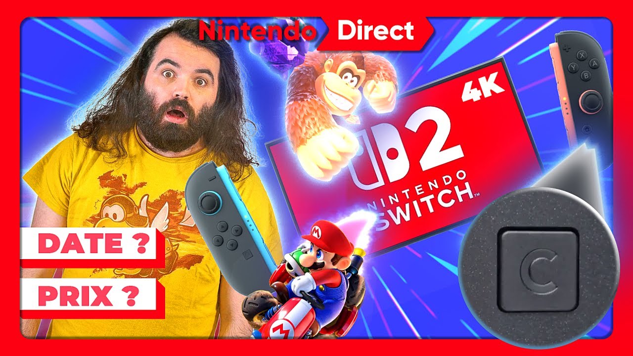 RÉACTION AU NINTENDO DIRECT SWITCH 2 ! - YouTube