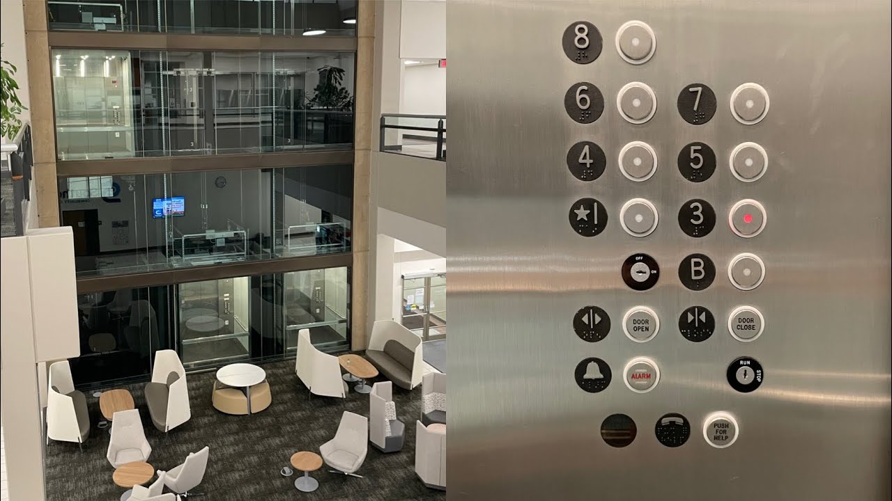 Glass Westinghouse Traction Elevators @ Center Park Garage - Lincoln ...