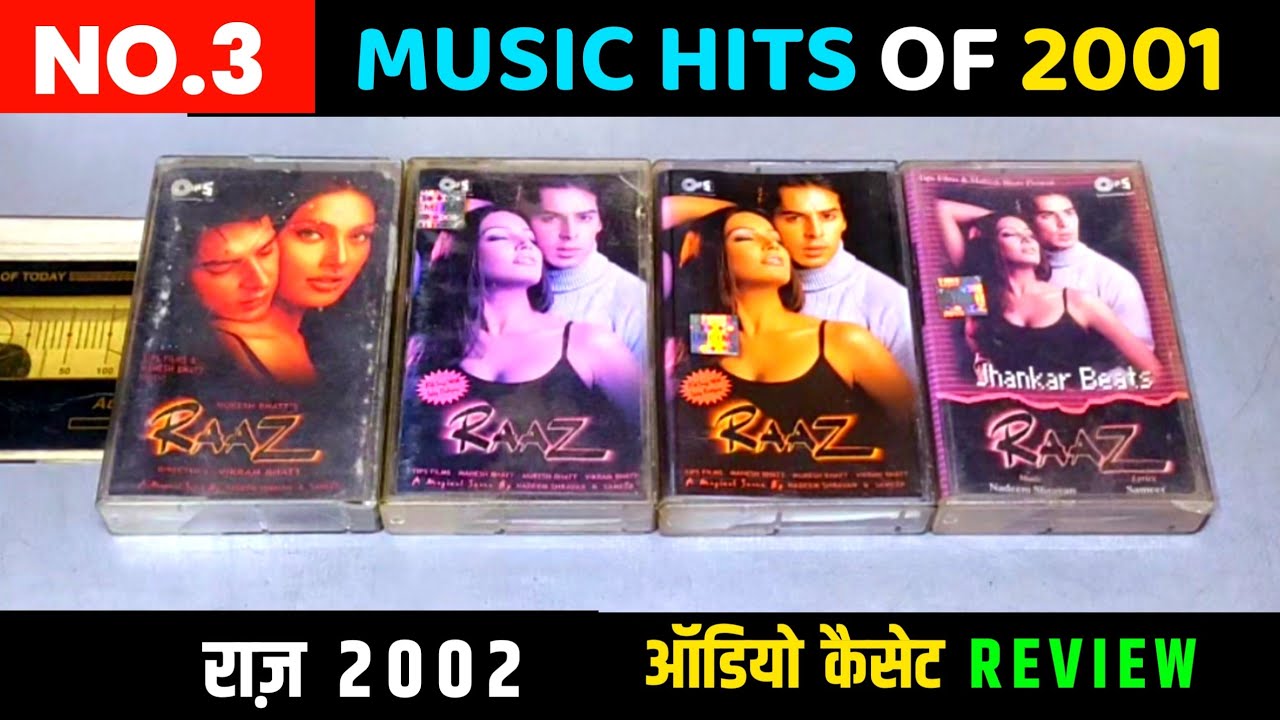 No.3 | Music Hits of 2001 | Raaz Movie Audio Cassette Review | Music ...