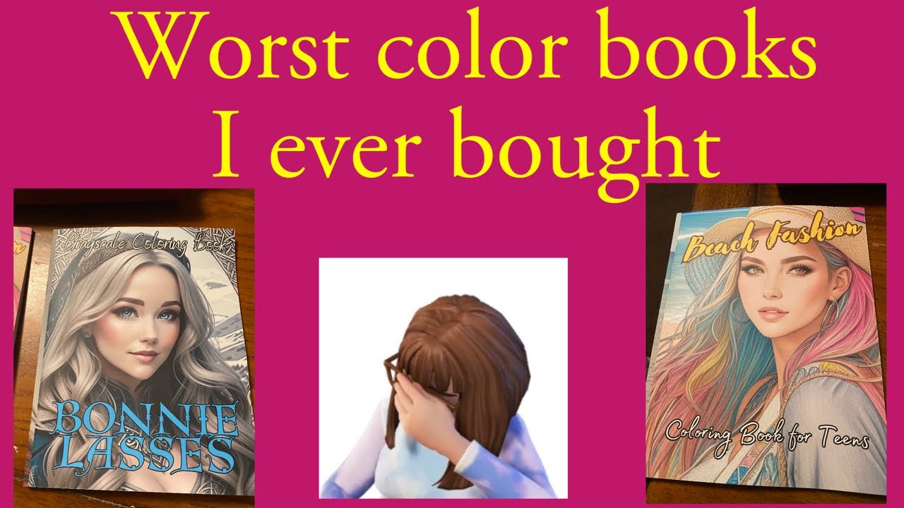 Worst color books I ever bought!!! Flip through - YouTube